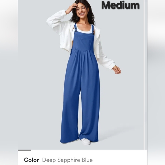 HALARA | Pants & Jumpsuits | Halara Adjustable Strap Waffle Overalls ...